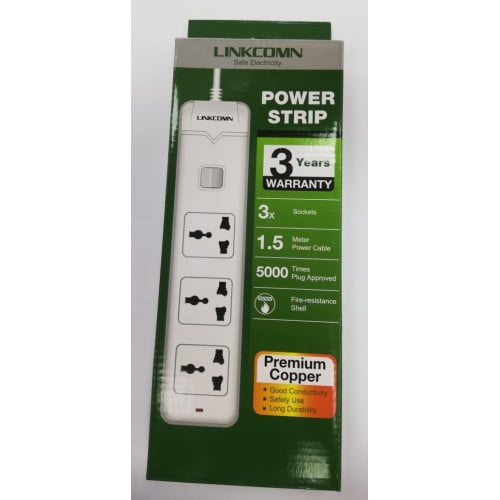 LINKCOMN Power Strip 1.5m-Power Cord - Amman Jordan - Pccircle LINKCOMN Power Strip 1.5m-Power Cord - Amman Jordan - Pccircle