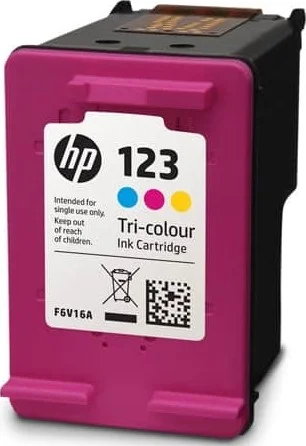 HP 123 Tri color Original Cartridge 100 pages amman jordan pccircle