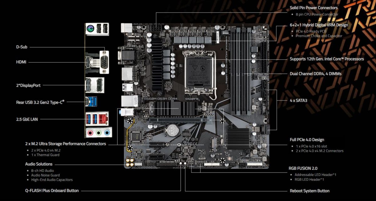 GIGABYTE B660M DS3H DDR4 - Amman Jordan - Pccircle