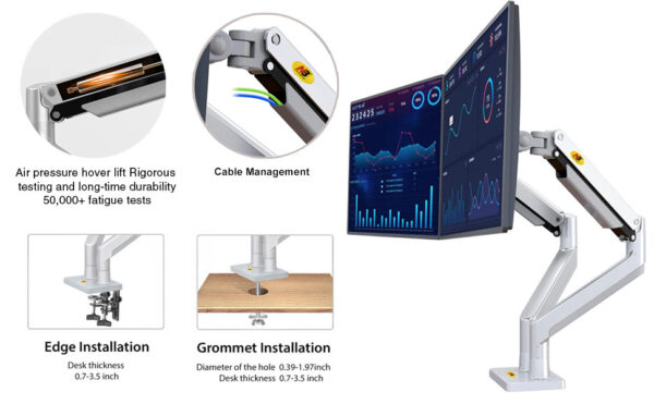 NB north bayou desk mount dual monitor - amman jordan - pc circle